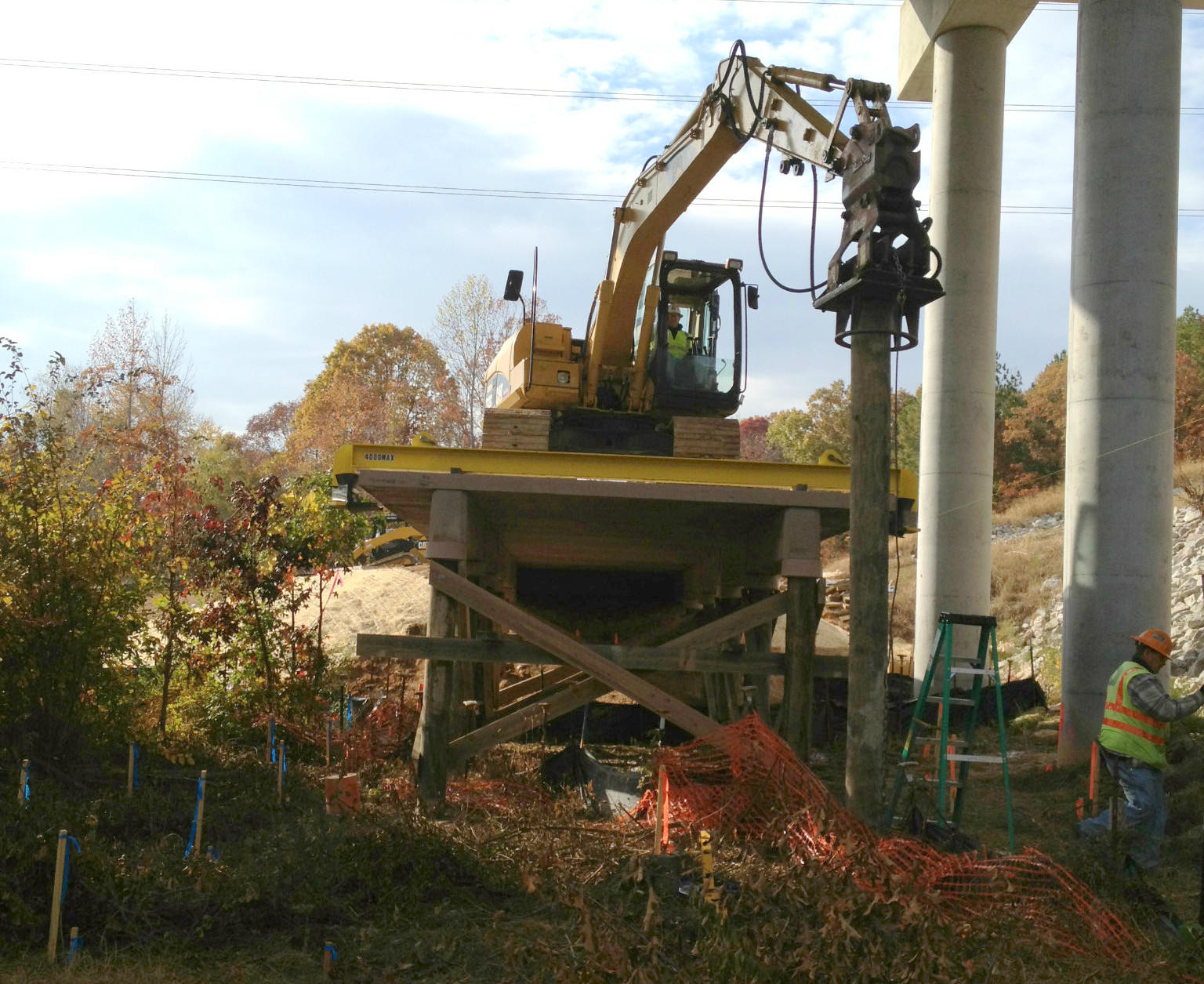 How to Build a Boardwalk Over Wetlands: Top Down Construction