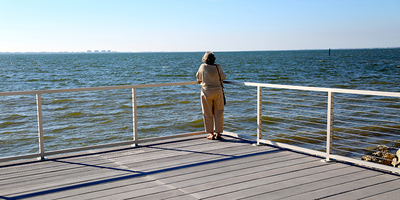 Railings & Curbs for Concrete Boardwalk Systems | PermaTrak