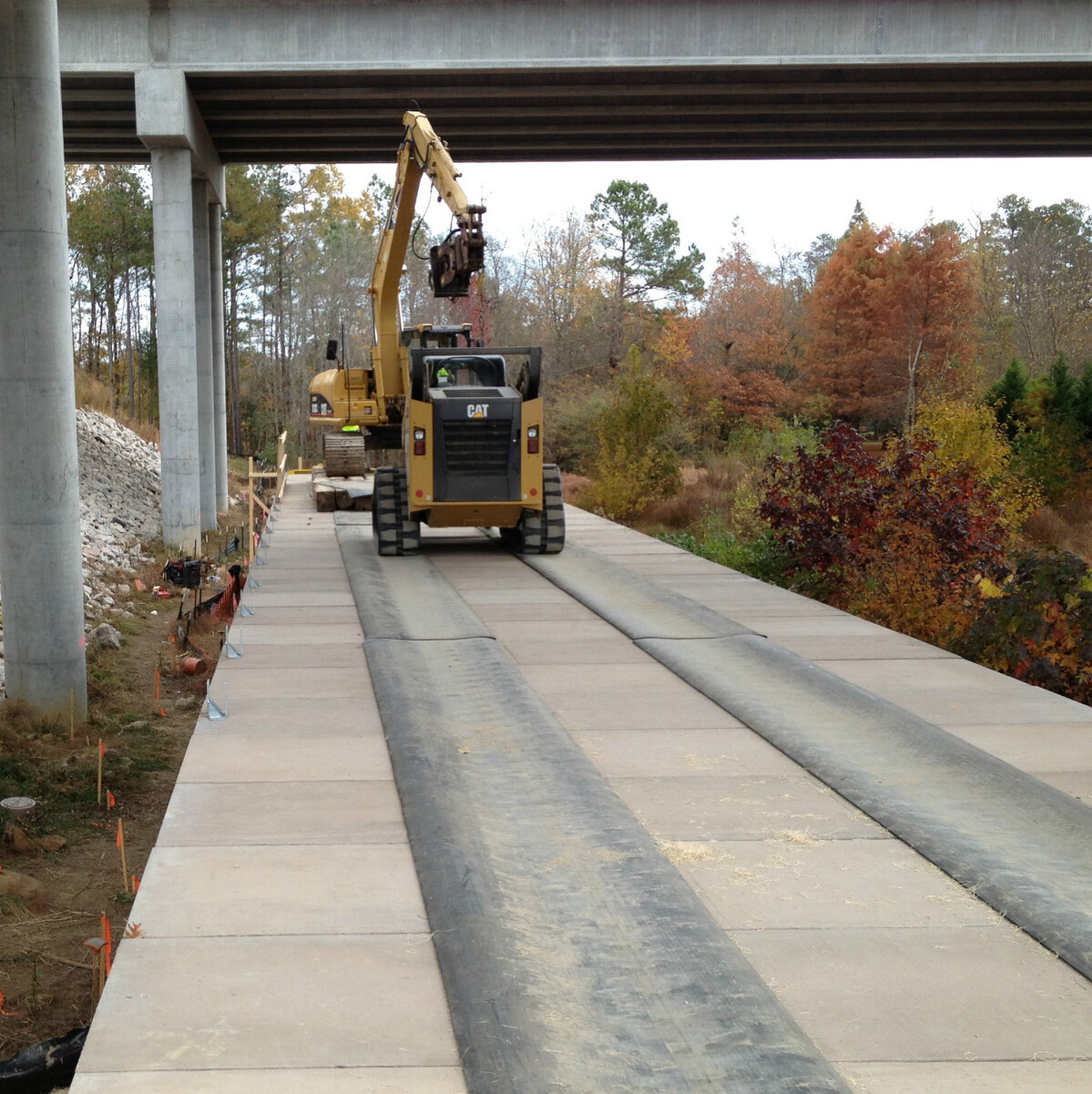 How to Build a Boardwalk Over Wetlands: Top Down Construction